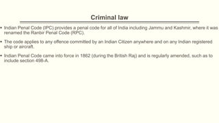 Lecture 18 indian legal system - an introduction | PPT