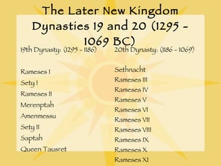 Lecture 18 later new kingdom (b) | PPT