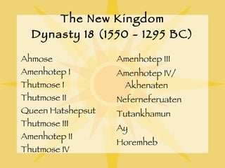 Lecture 18 later new kingdom (b) | PPT