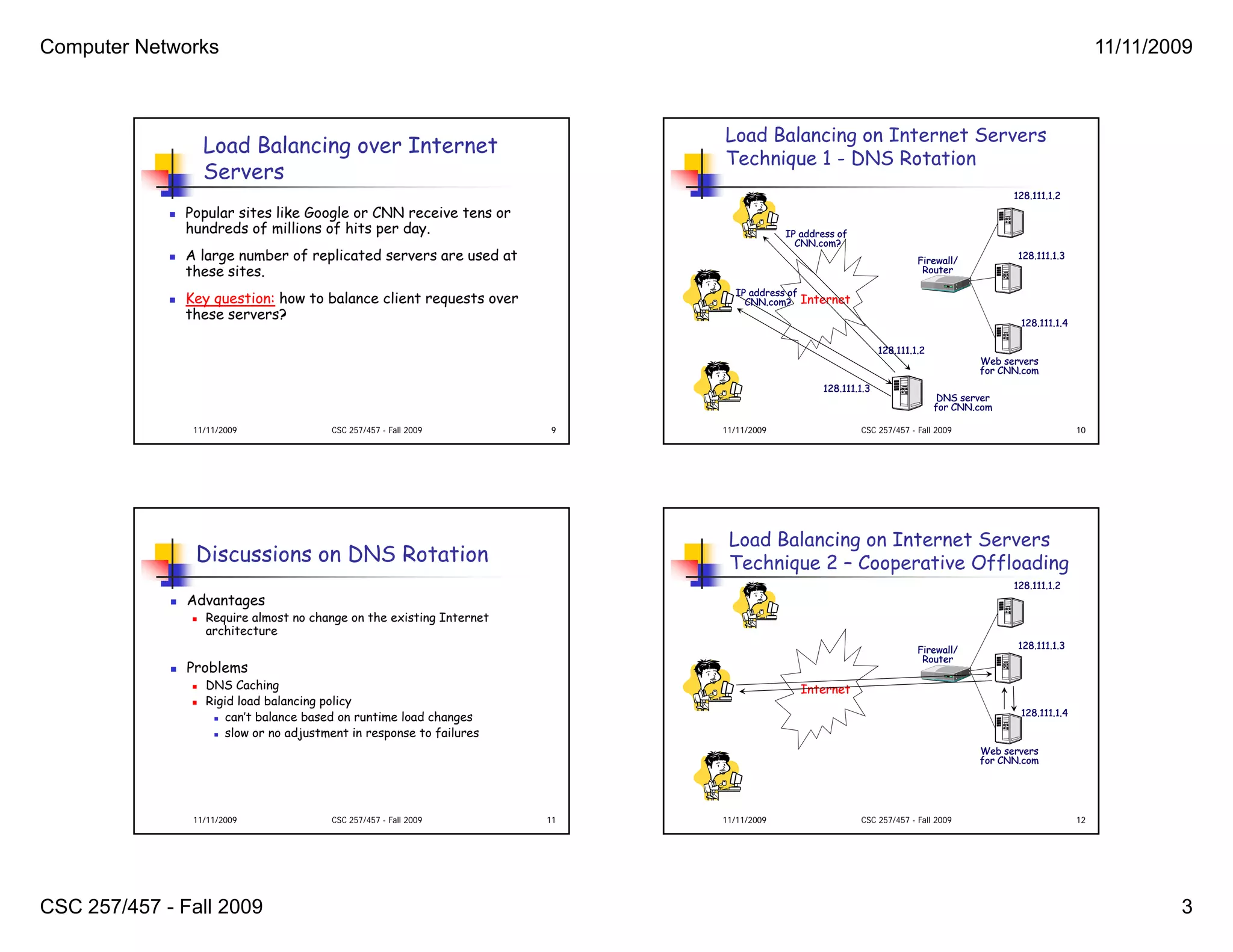 Scalable Internet Servers and Load Balancing | PDF | Search | Internet