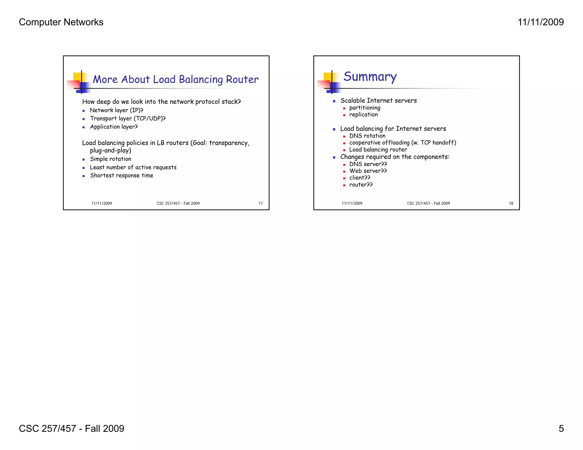 Scalable Internet Servers and Load Balancing | PDF | Search | Internet