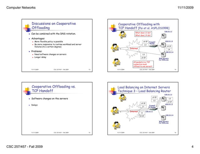 Scalable Internet Servers and Load Balancing | PDF | Search | Internet