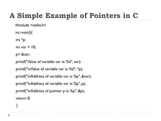 Lecture 18 - Pointers | PPT