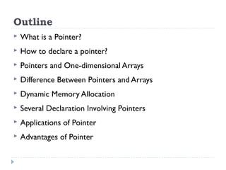 Lecture 18 - Pointers | PPT