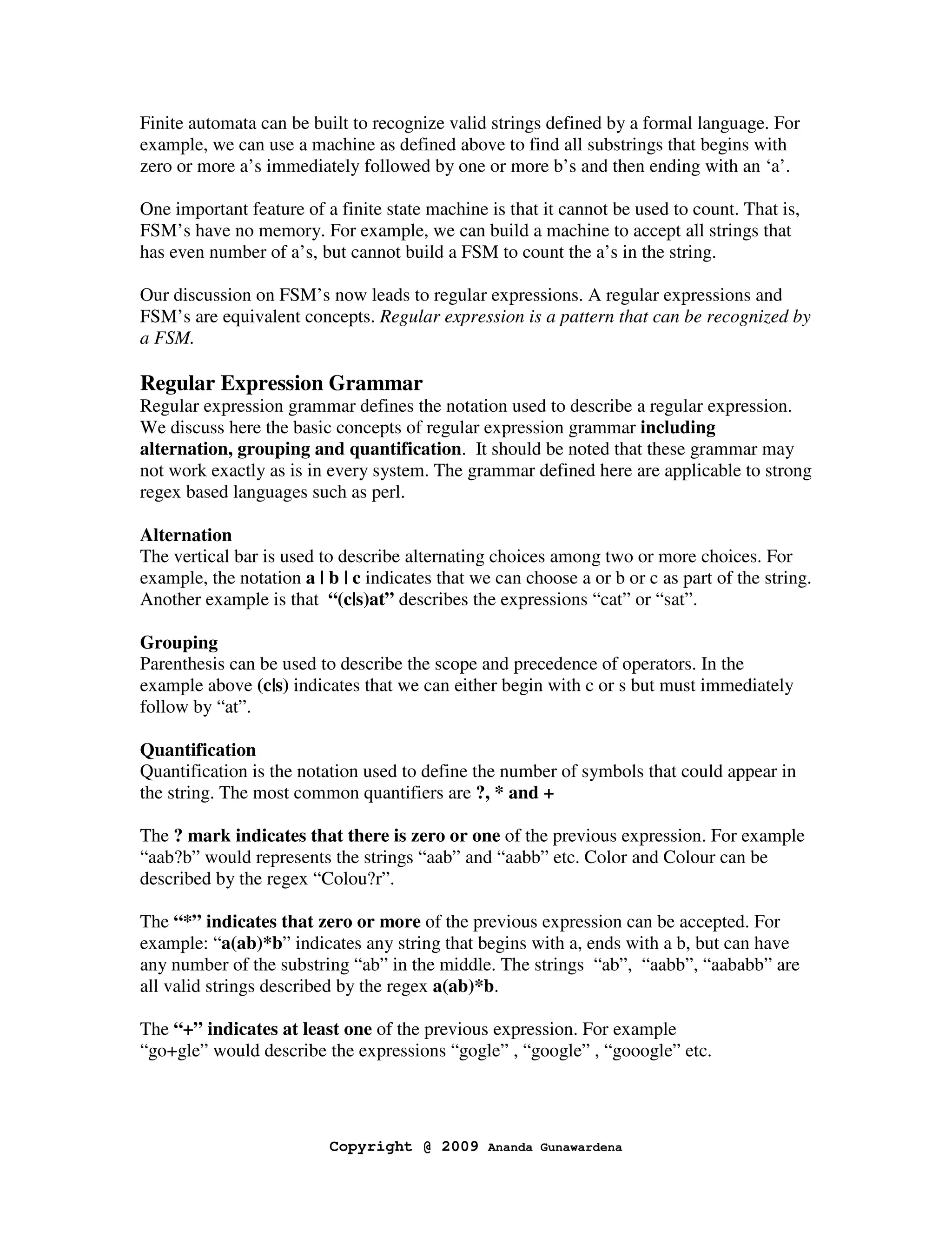 Lecture 18 Regular Expressionspdf