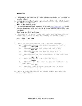 Lecture 18 - Regular Expressions.pdf | Programming Languages | Computing