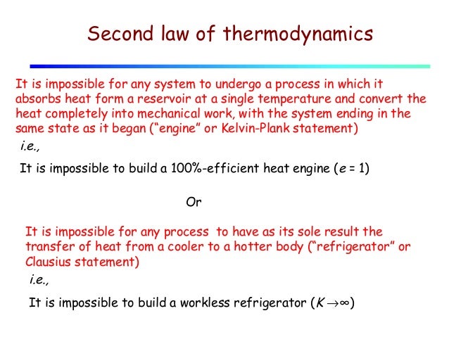 2nd Law Of Thermodynamics