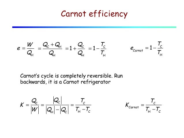 Lecture 18 second law of thermodynamics. carnot's cycle