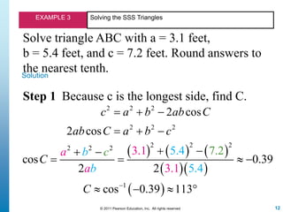 Lecture 18 section 7.1 & 7.3 laws of sin & cos | PPT
