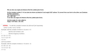 LECTURE 18 MARCH 2024- LEVEL 3 -2 Complex Numbers.ppsx