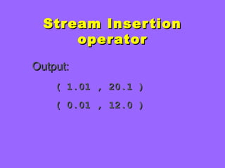 Operator Overloading | PPT