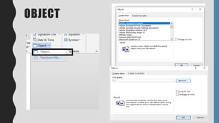 cover page,charts,text box and objects in MS word | PPTX