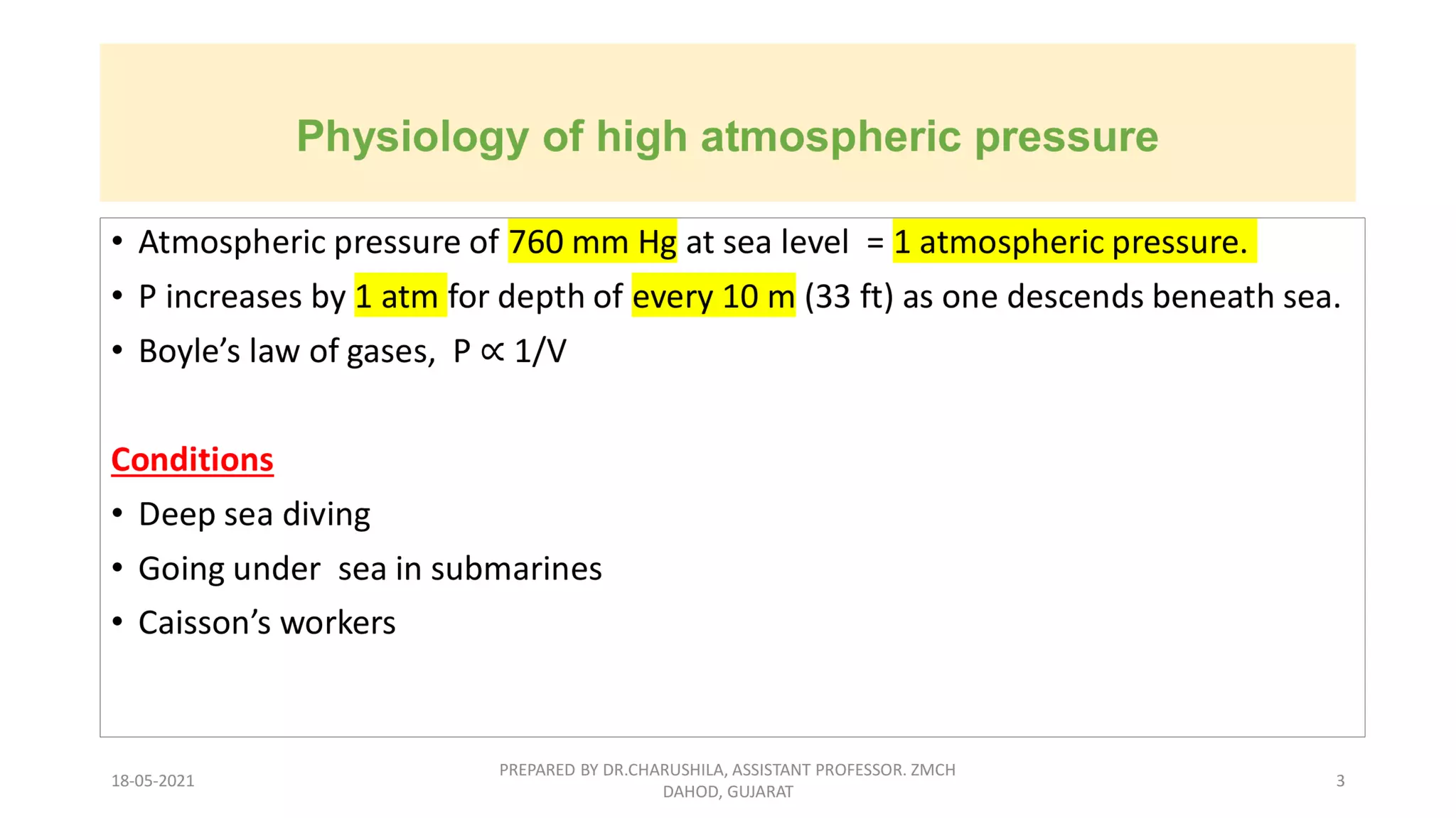 Physiology of high atmospheric pressure:Effects of increased pO2 ...