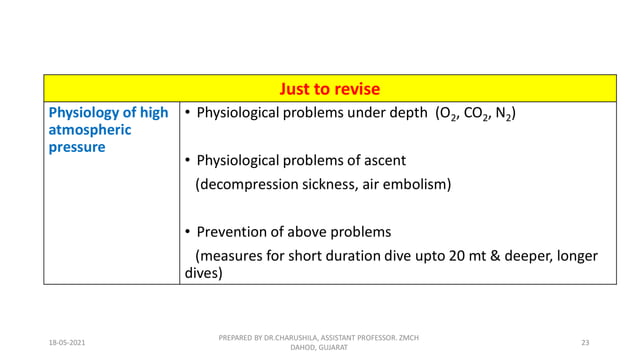 Physiology of high atmospheric pressure:Effects of increased pO2 ...