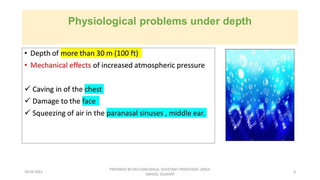 Physiology of high atmospheric pressure:Effects of increased pO2 ...
