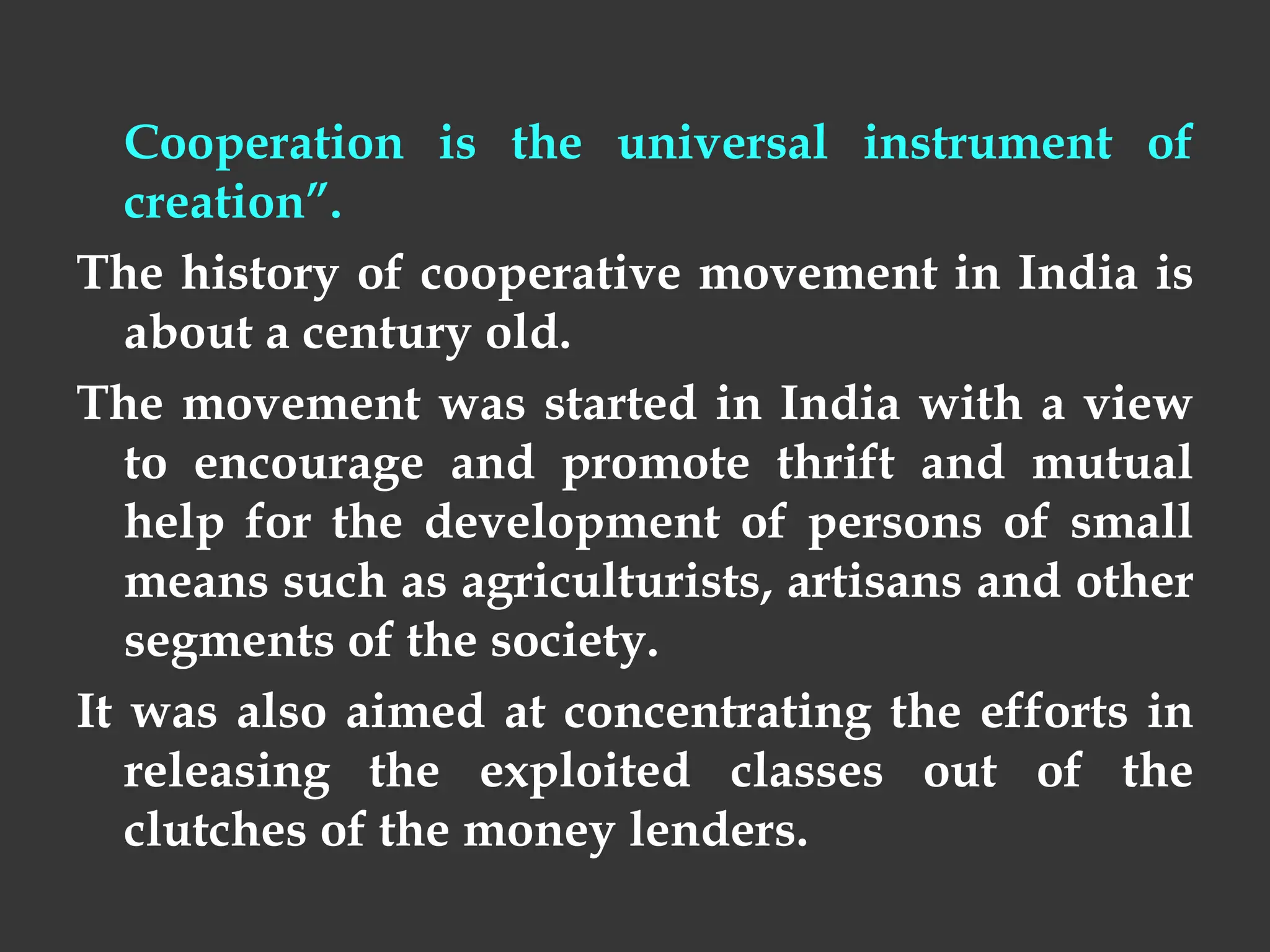 Objective and principals of cooperative societies | PPT