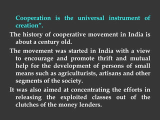 Objective and principals of cooperative societies | PPT