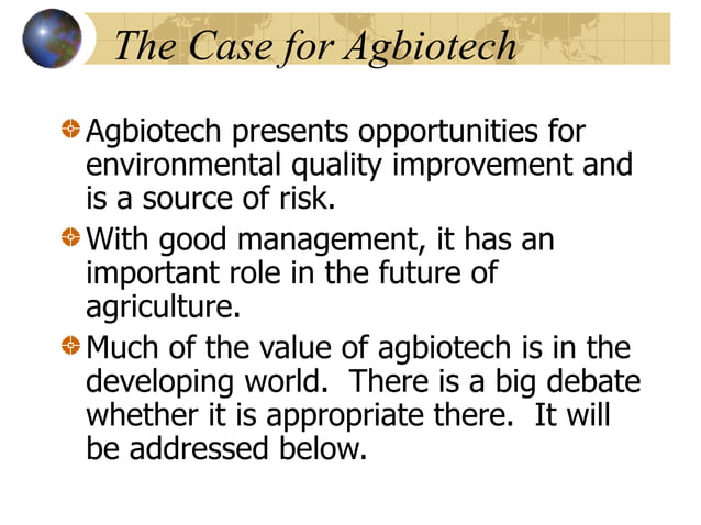 biotechnology in developing lecture19.ppt