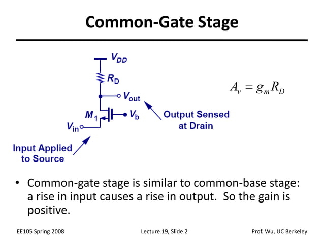 Single stage amplifier using mos technology | PPT