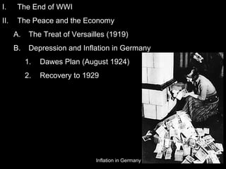 H114 Meeting 20: WHAT WERE THE CONSEQUENCES OF WWI? (ECONOMY) | PPT ...