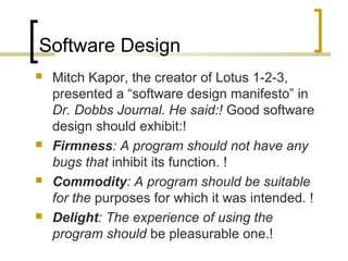 Lecture 19 design concepts | PPT