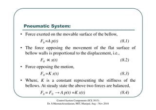 Lecture 19 mathematical modeling of pneumatic and hydraulic systems | PDF