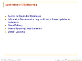 Lecture 19- Multicasting.ppt
