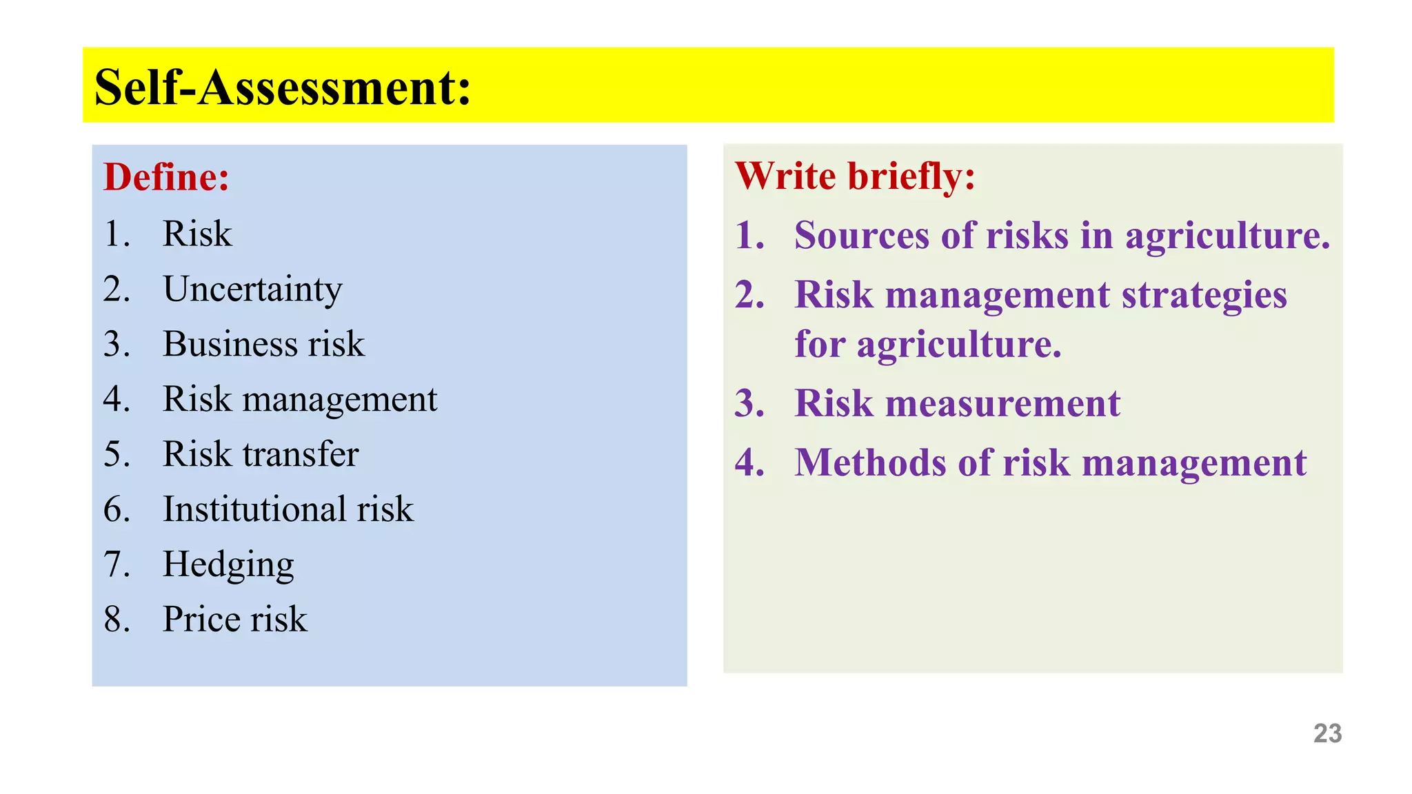 Lecture 19 Risk and Uncertainty | PPTX