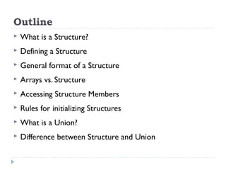 Lecture 19 - Struct and Union | PPT