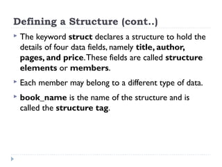 Lecture 19 - Struct and Union | PPT