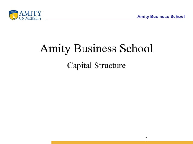 Lecture 19 capital structure | PPT