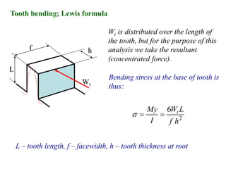 Gear Strength, static and Dynamic Design and Analysis | PDF