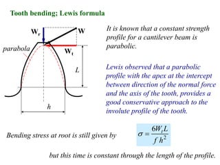 Gear Strength, static and Dynamic Design and Analysis | PDF