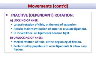 Lecture 19 Hip, Knee & ankle joints.pptx