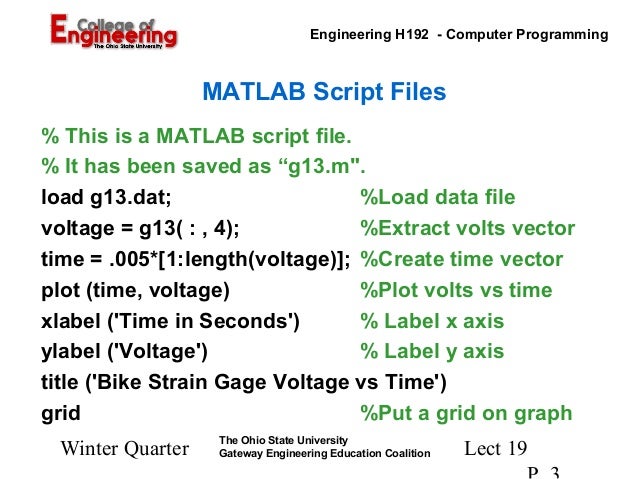 Lecture 19 Matlabscriptandfunctionfiles06 6611