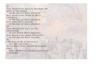 Lecture 19; Obadiah | PPTX