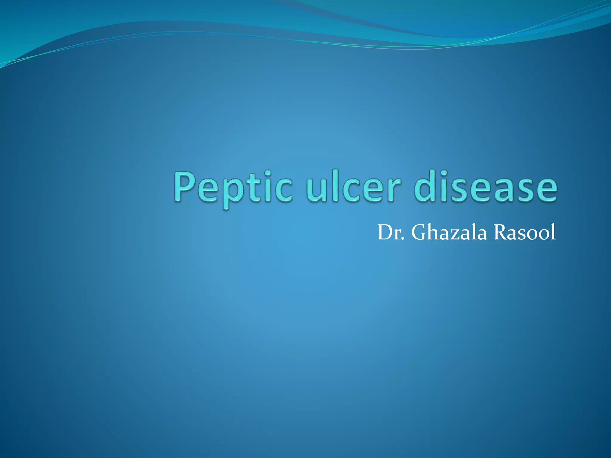 ( Peptic ulcer disease ) .pptx