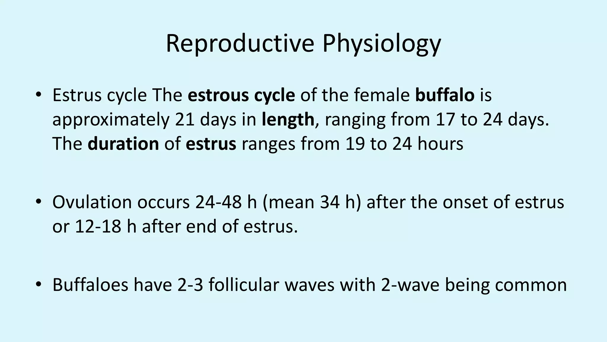 Lecture 19 Reproduction and infertility in female buffaloes | PDF