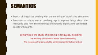 Lecture 19 semantics | PPT