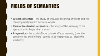 Lecture 19 semantics | PPT