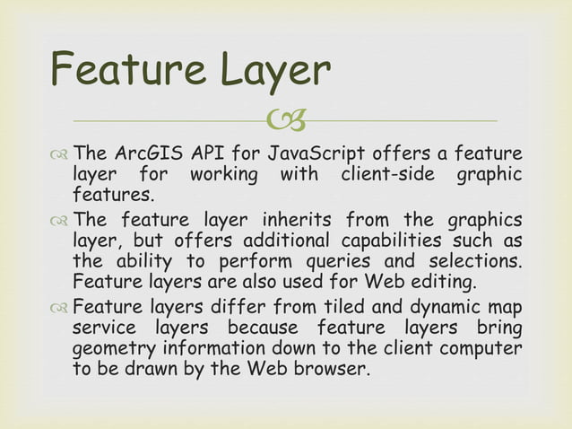 ArcGIS API for Javascript Tutorial | PPT