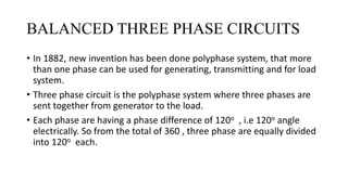 Circuits & Machines three phase circuits | PPT