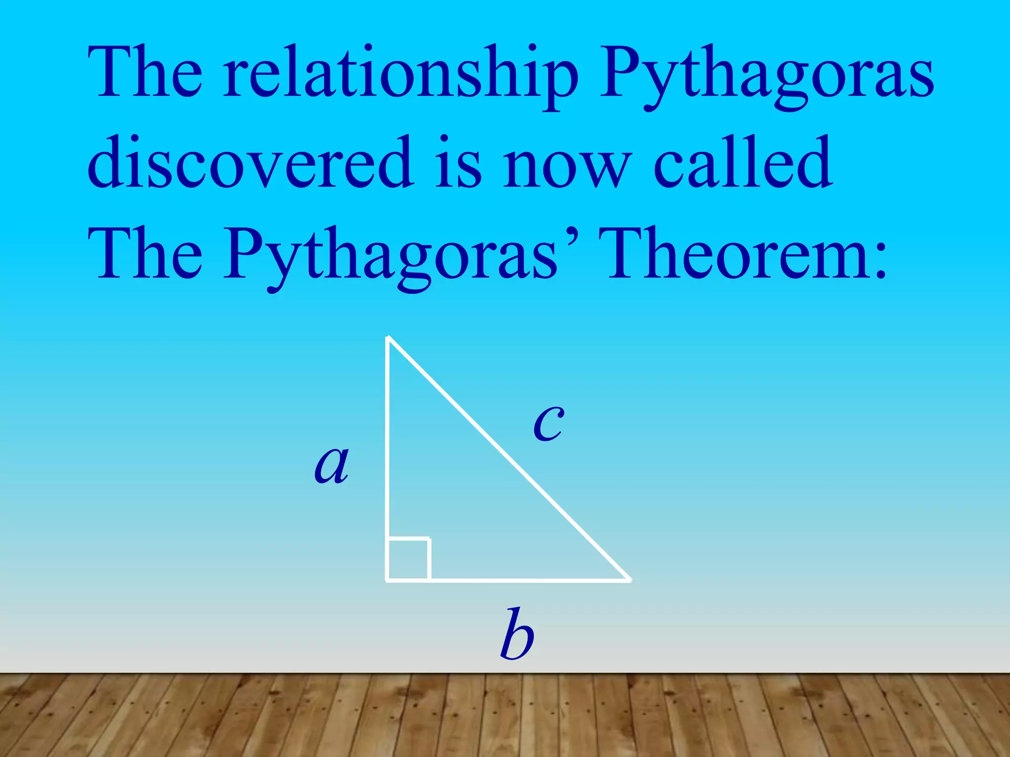 Pythagoras' Theorem | PPT