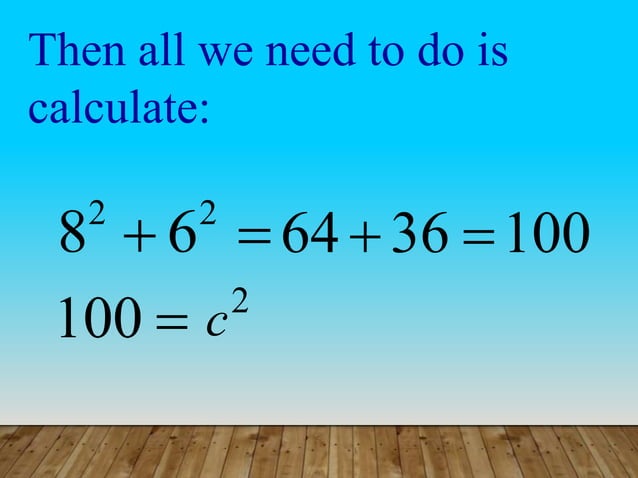 Pythagoras' Theorem | PPT