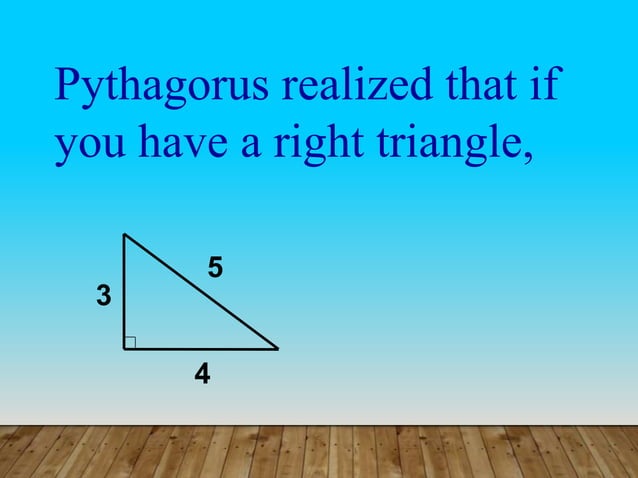Pythagoras' Theorem | PPT