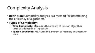 Lecture 1 Abstract Data Types of Complexity Analysis of Big Oh Notation ...