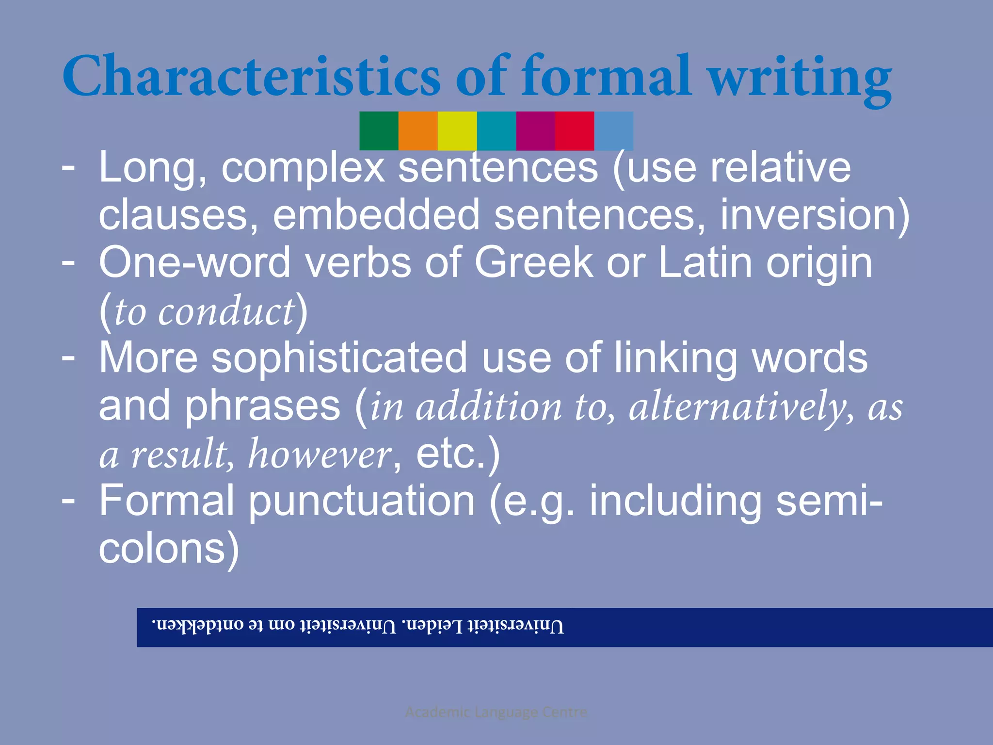 Lecture 1 academic writing in english final | PPT
