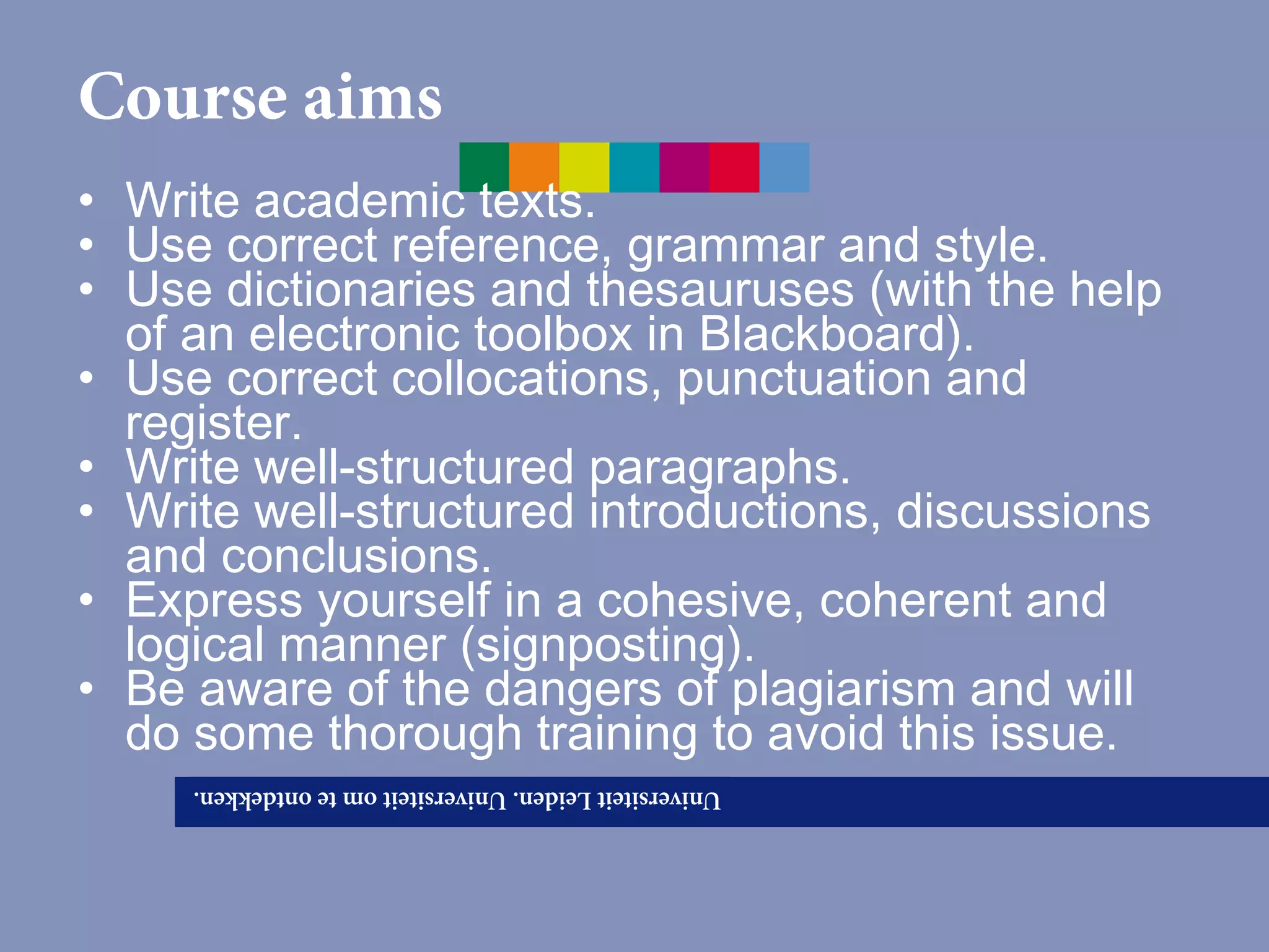 Lecture 1 academic writing in english final | PPT
