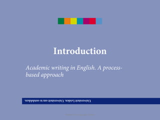 Lecture 1 academic writing in english final | PPT