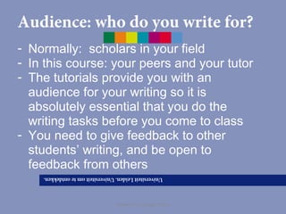 Lecture 1 academic writing in english final | PPT